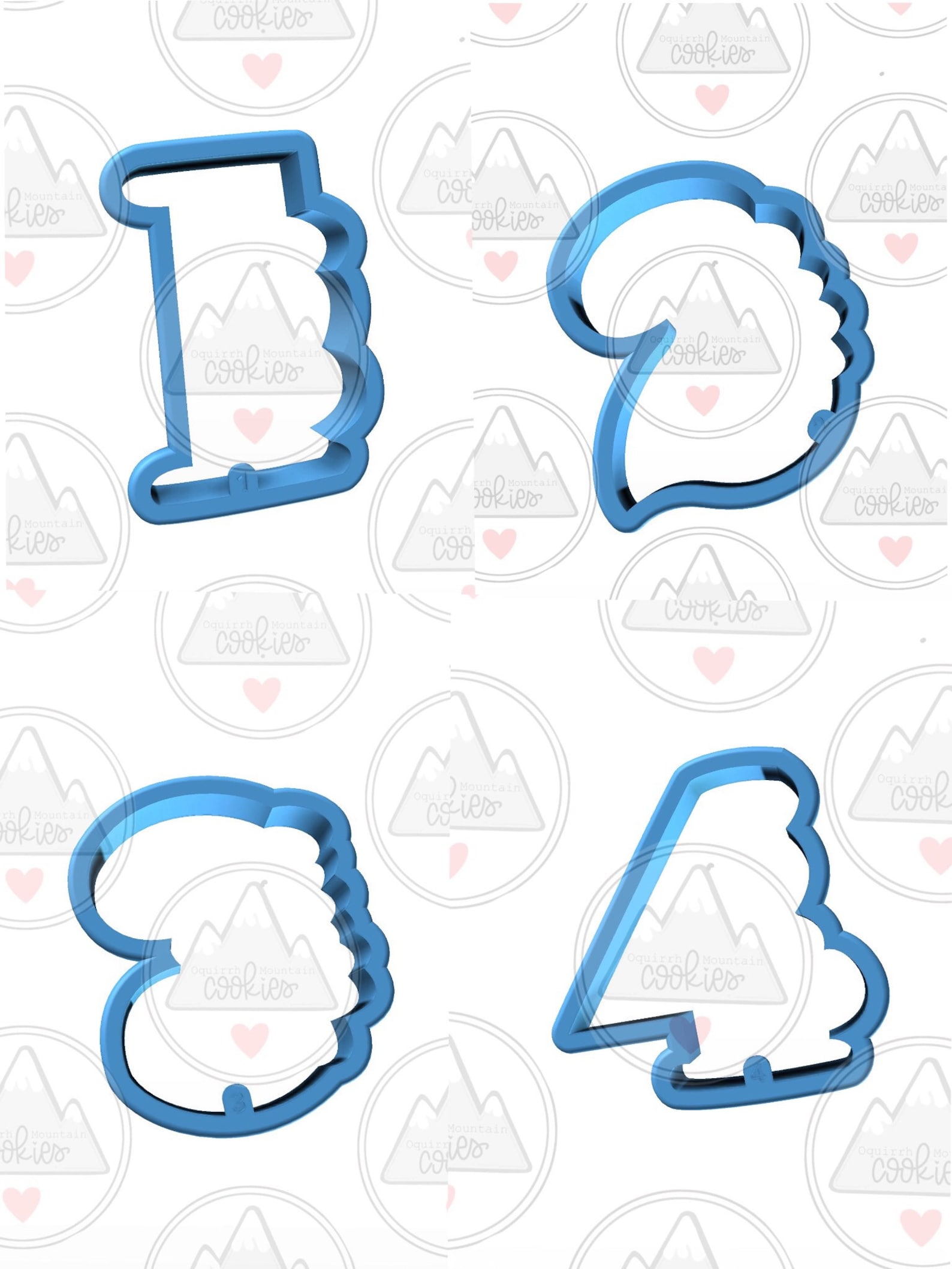 Full 1-10 Number Cookie Cutter Set - Etsy