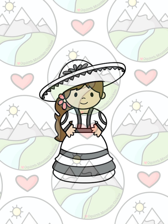 Charro Girl Cookie Cutter - Etsy