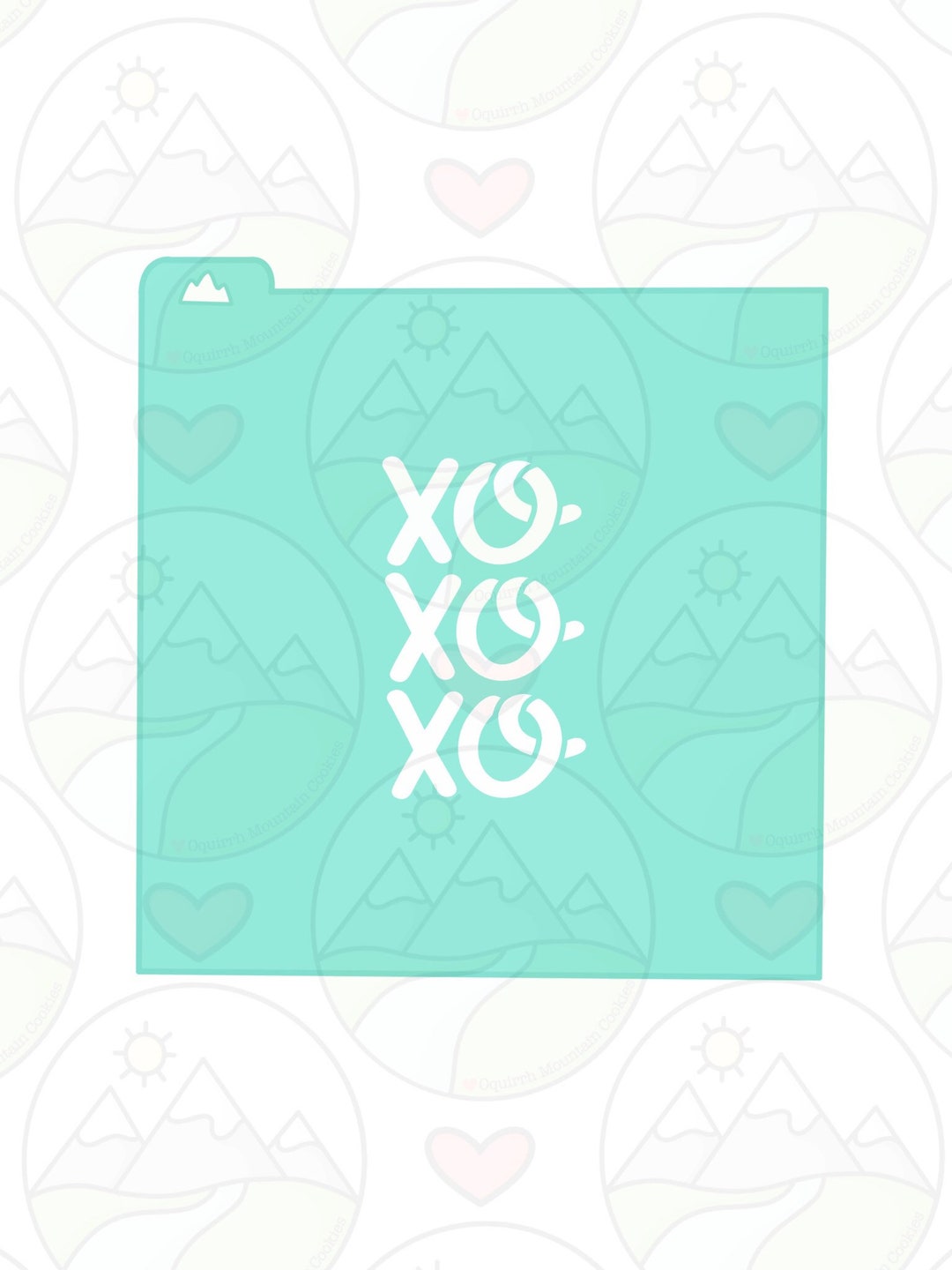 XOXOXO Cookie Stencil - Etsy