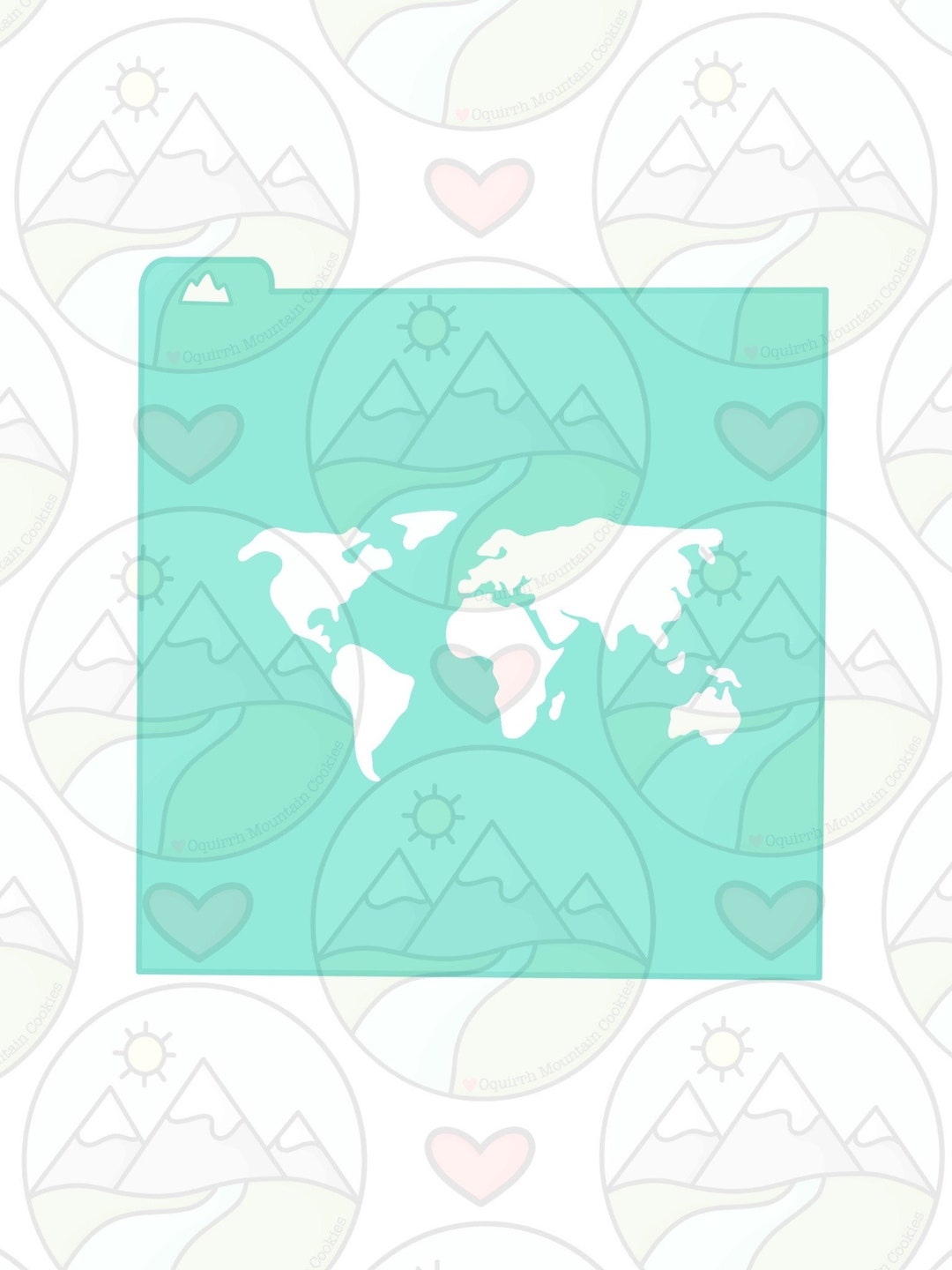 World Map Stencil - Etsy