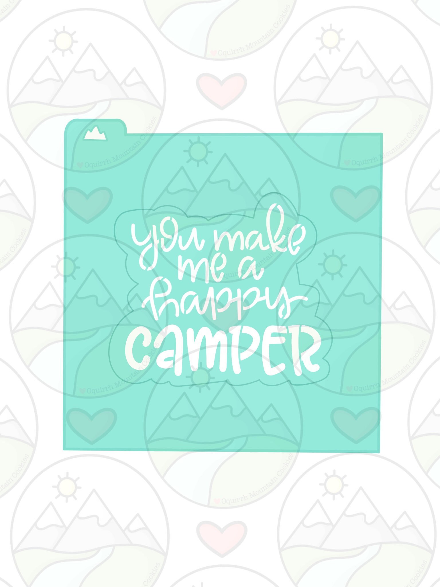 You Make Me a Happy Camper Stencil - Etsy