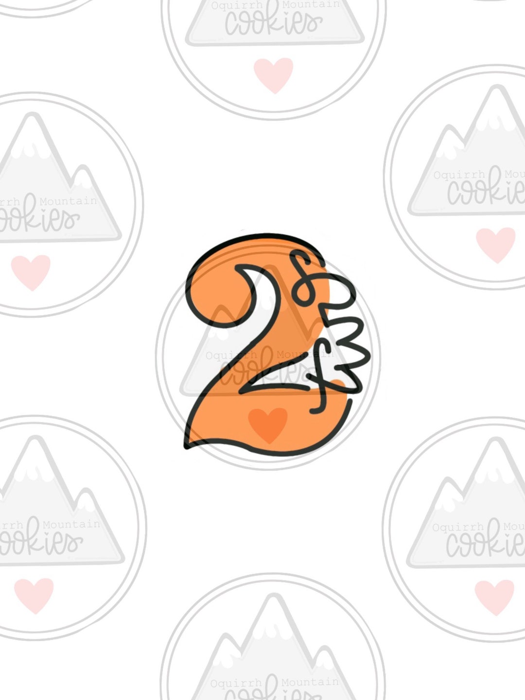 2 With Letters Cookie Cutter - Etsy