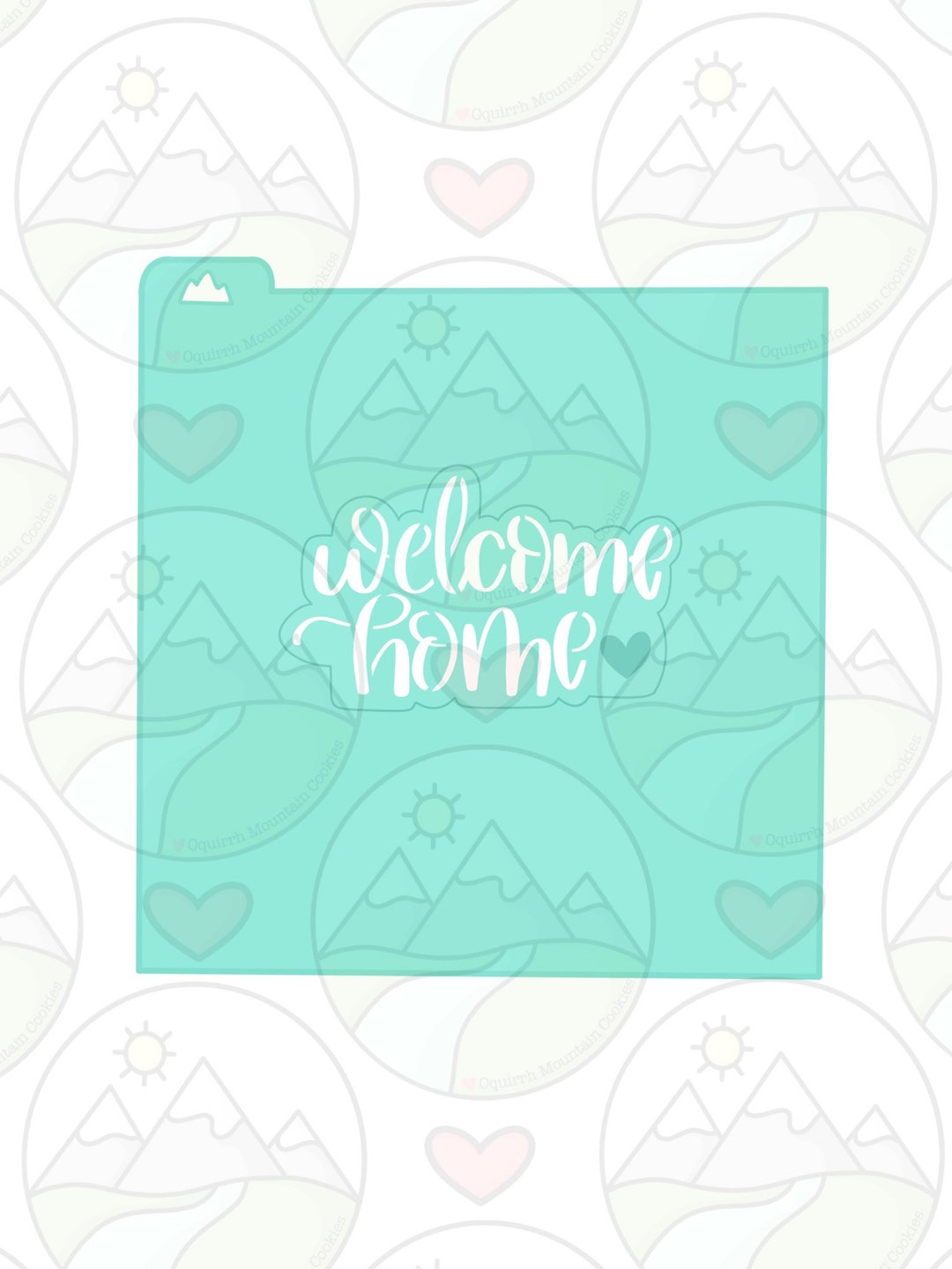Welcome Home Stencil - Etsy