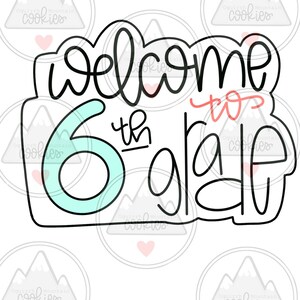 Welcome to _____ Grade Cookie Cutter - Etsy