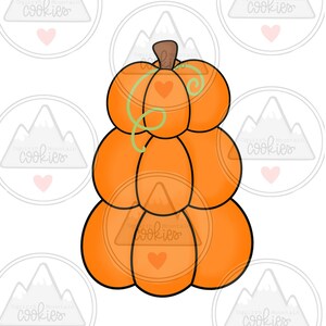Stacked Pumpkins Cookie Cutter - Etsy
