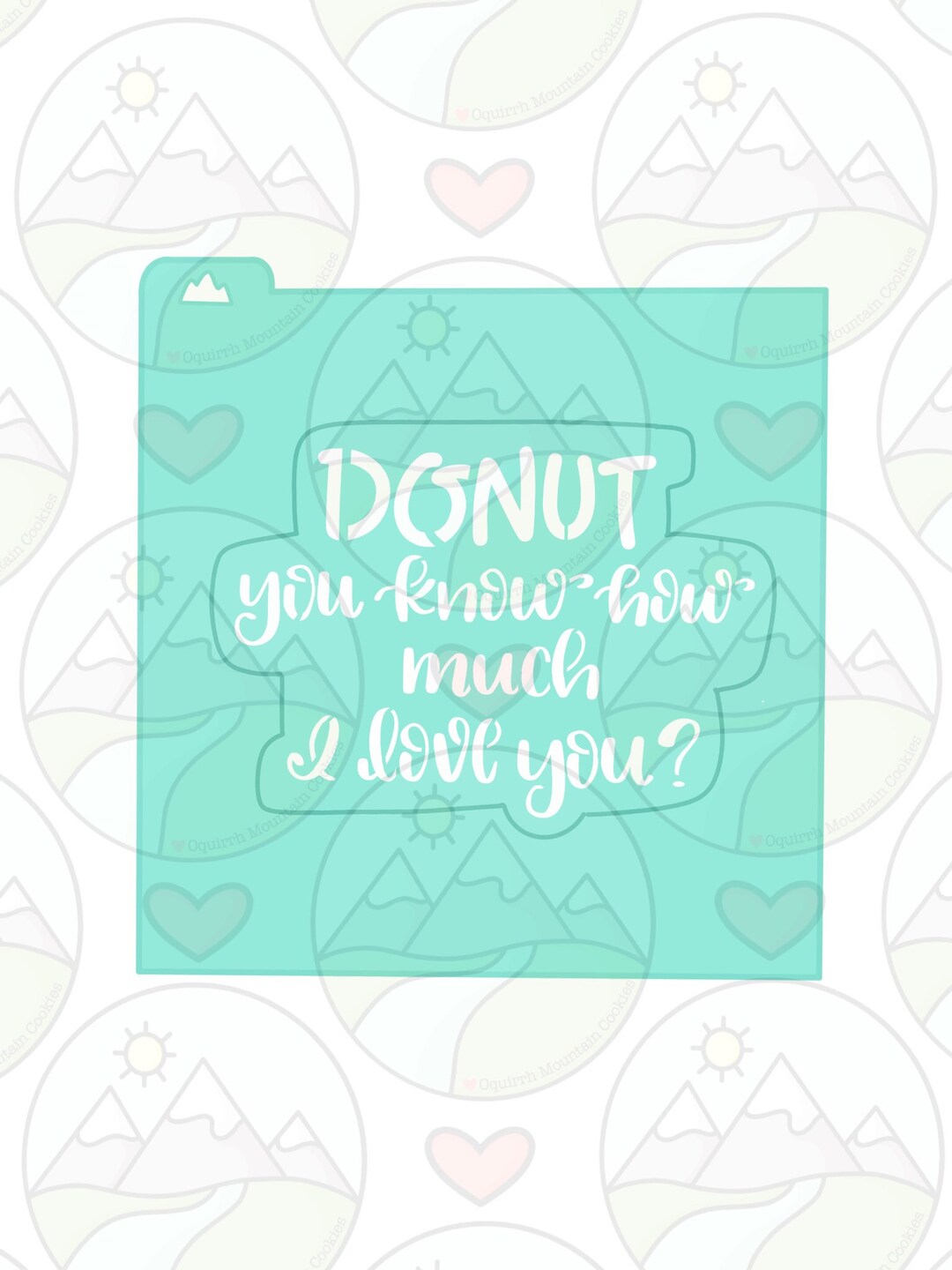 Donut You Know Stencil - Etsy