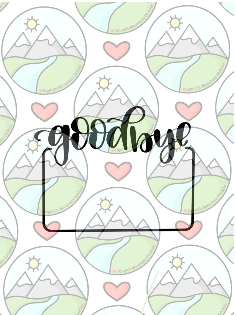 Goodbye Plaque Cookie Cutter - Etsy