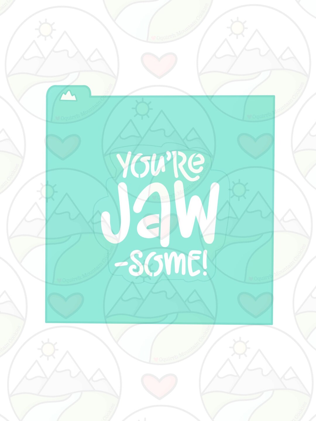 You’re Jawsome Stencil - Etsy