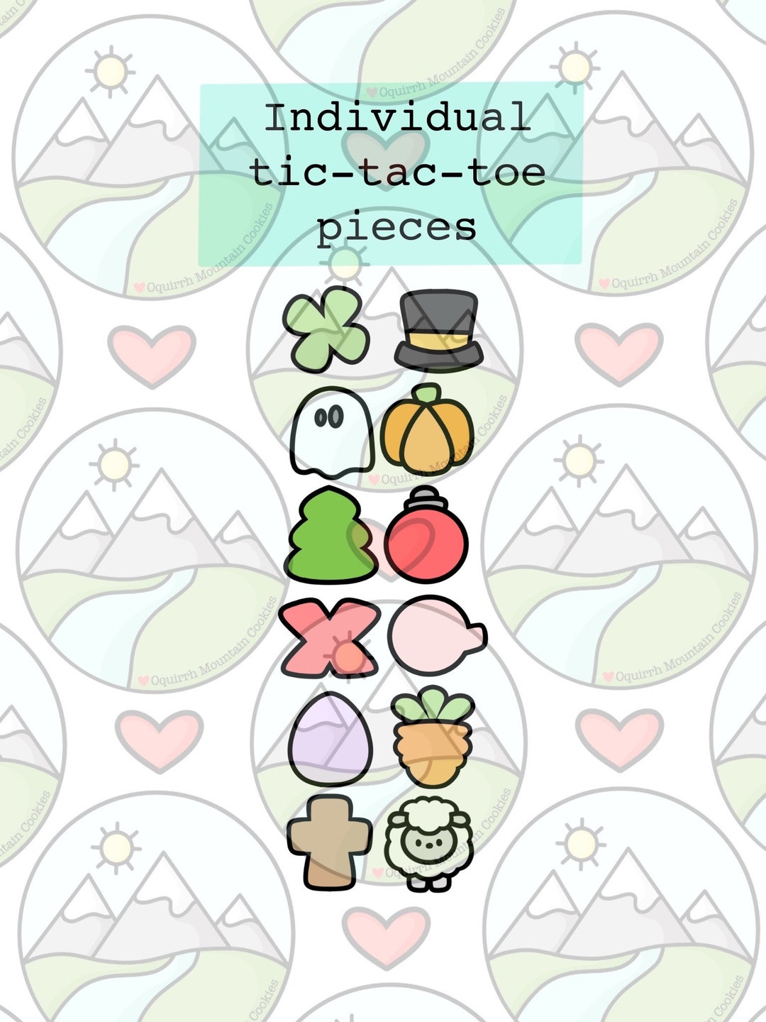 1 Inch Tic-tac-toe Cookie Cutter Sets - Etsy