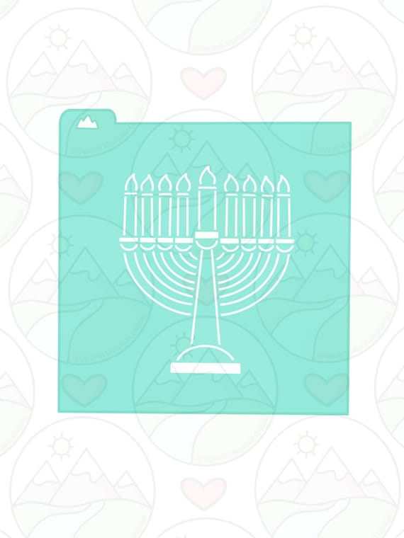 PYO paint Your Own Menorah Stencil | Etsy
