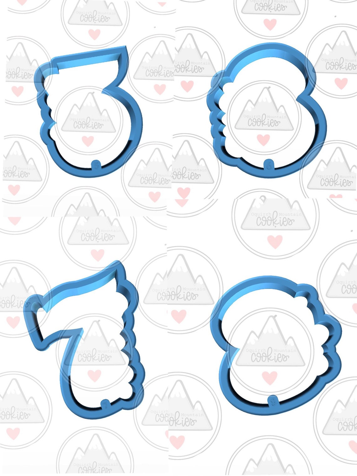 Full 1-10 Number Cookie Cutter Set - Etsy