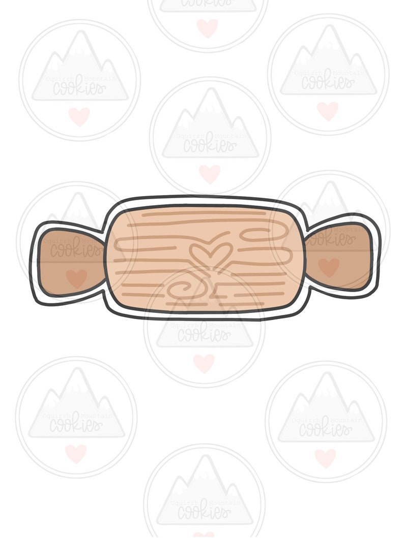 Rolling Pin Cookie Cutter Etsy