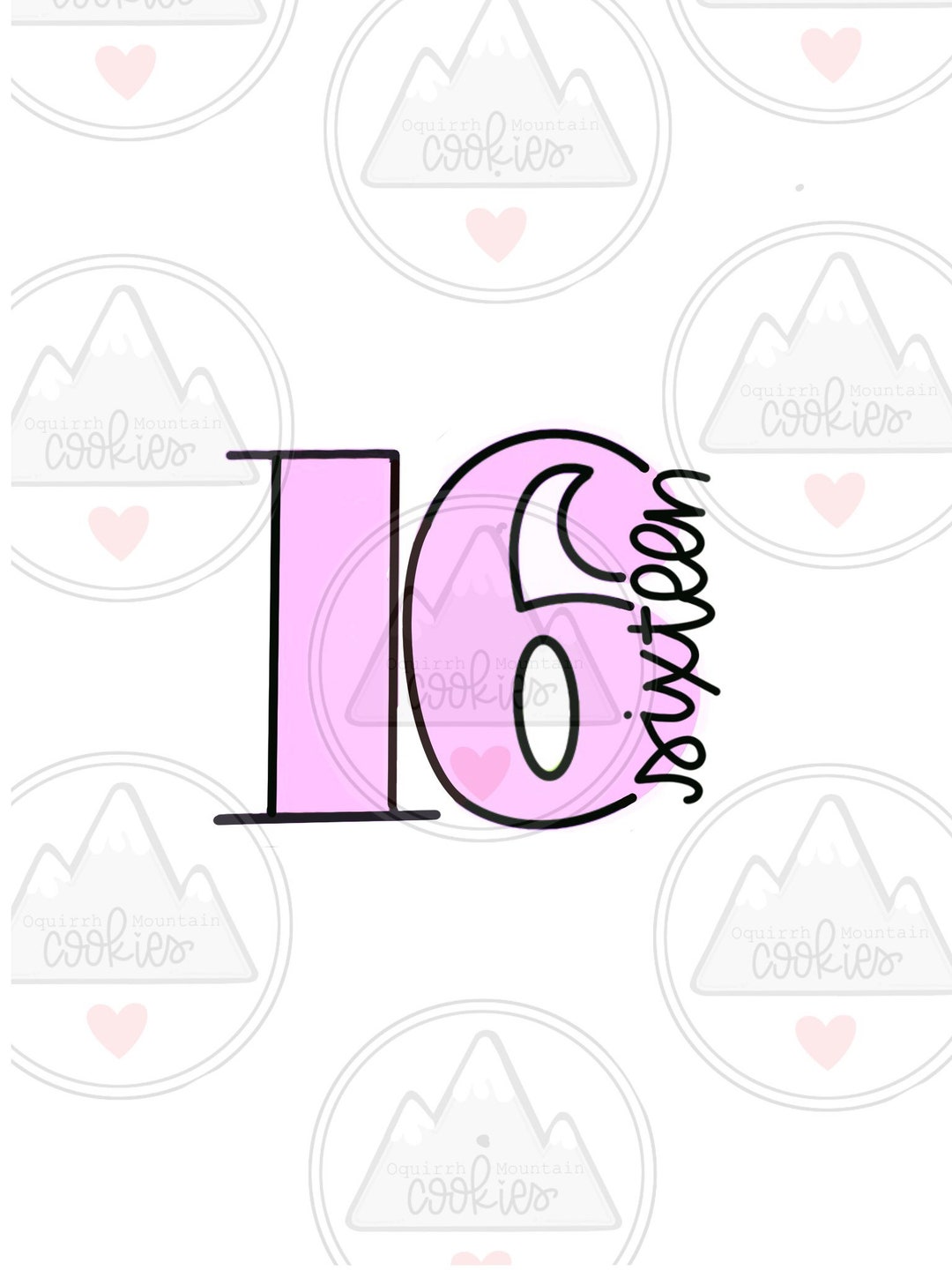 16 With Letters Cookie Cutter 3 Tall - Etsy