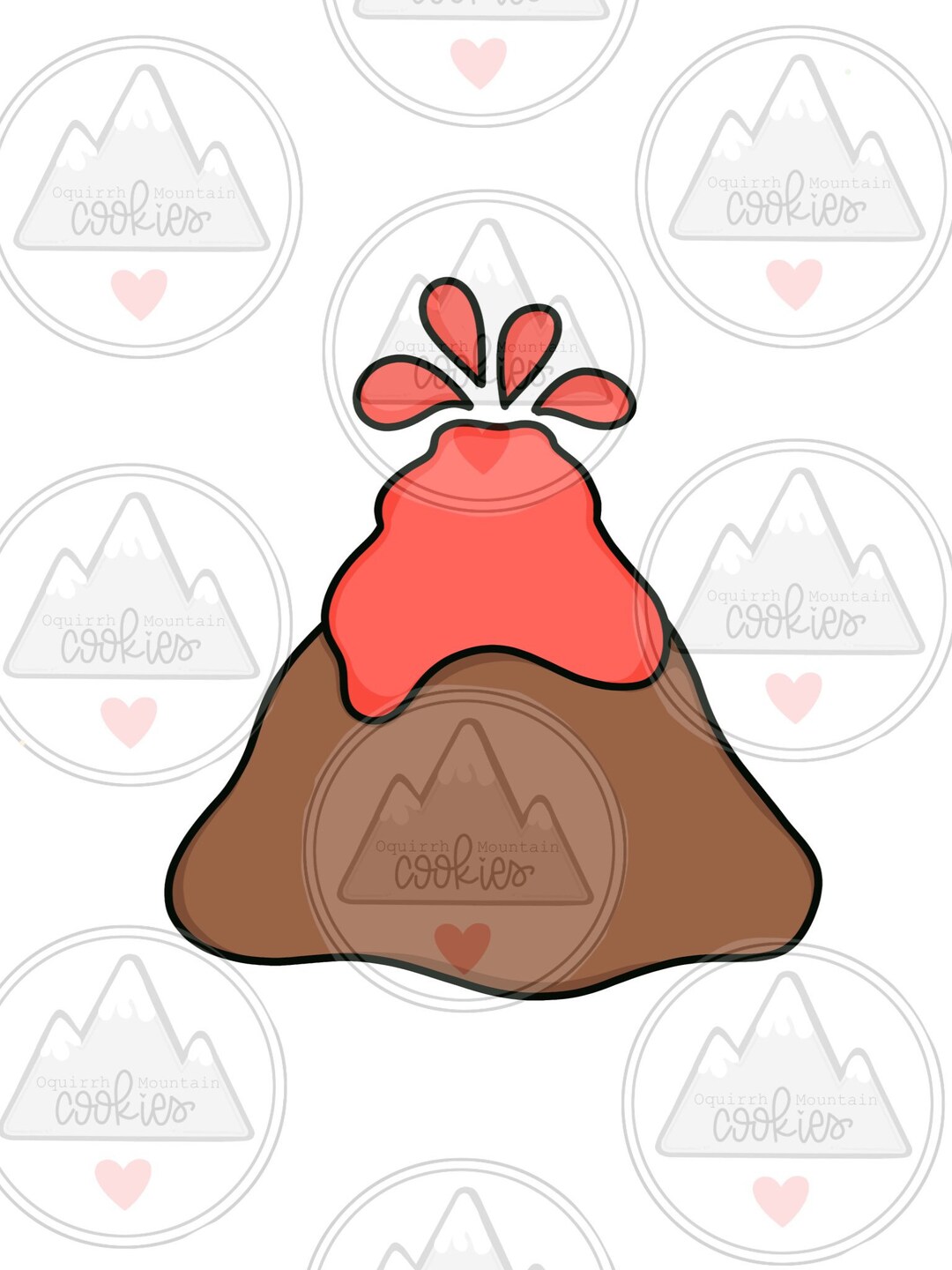 Volcano Cookie Cutter - Etsy