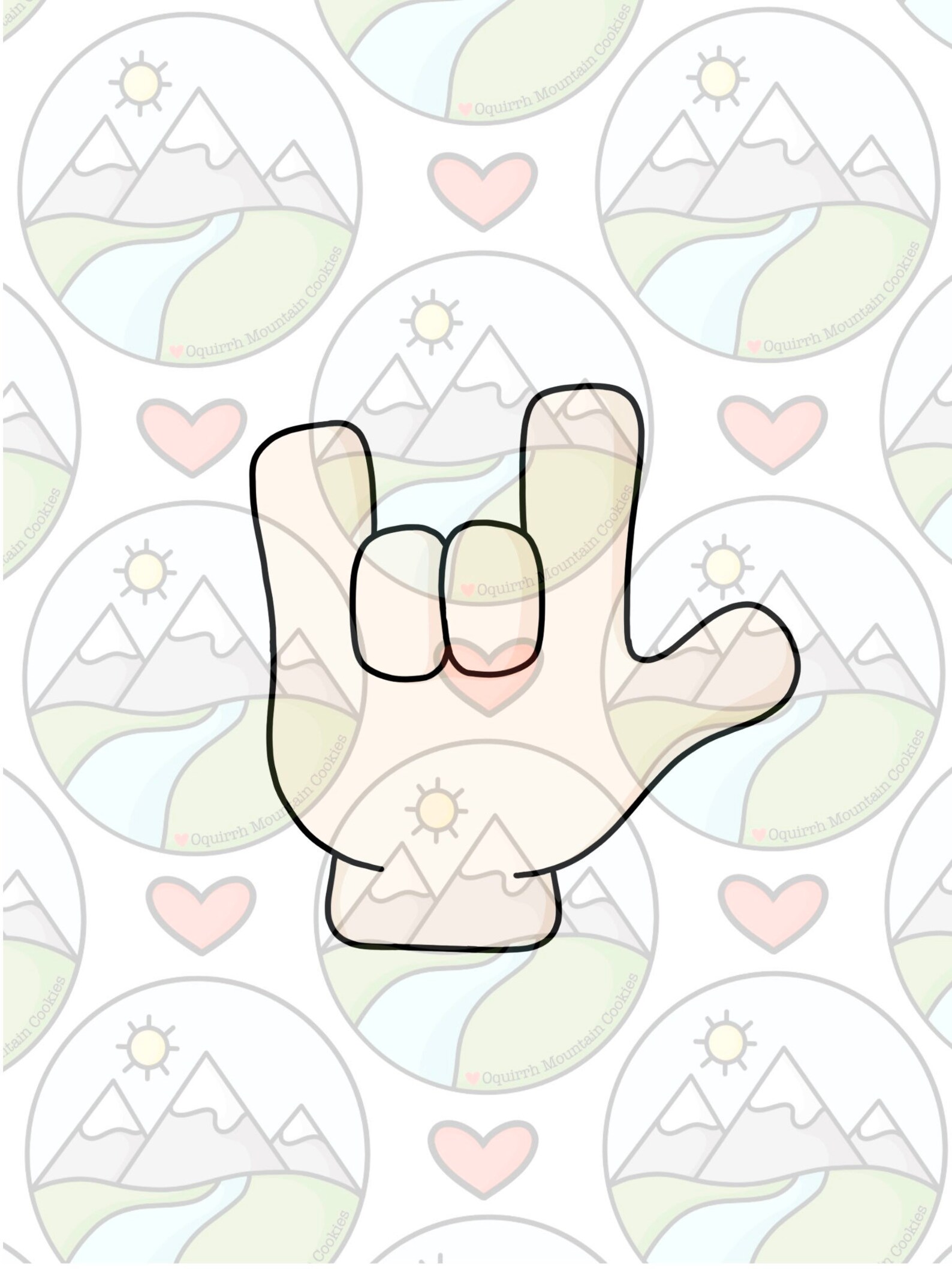 I Love You Hand Cookie Cutter | Etsy