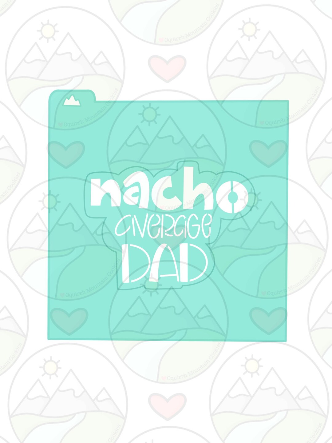 Nacho Average Dad Stencil - Etsy