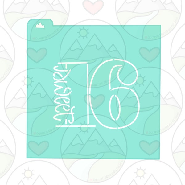 Sweet 16 Stencil - Etsy