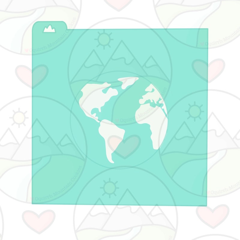 World Map Stencil - Etsy