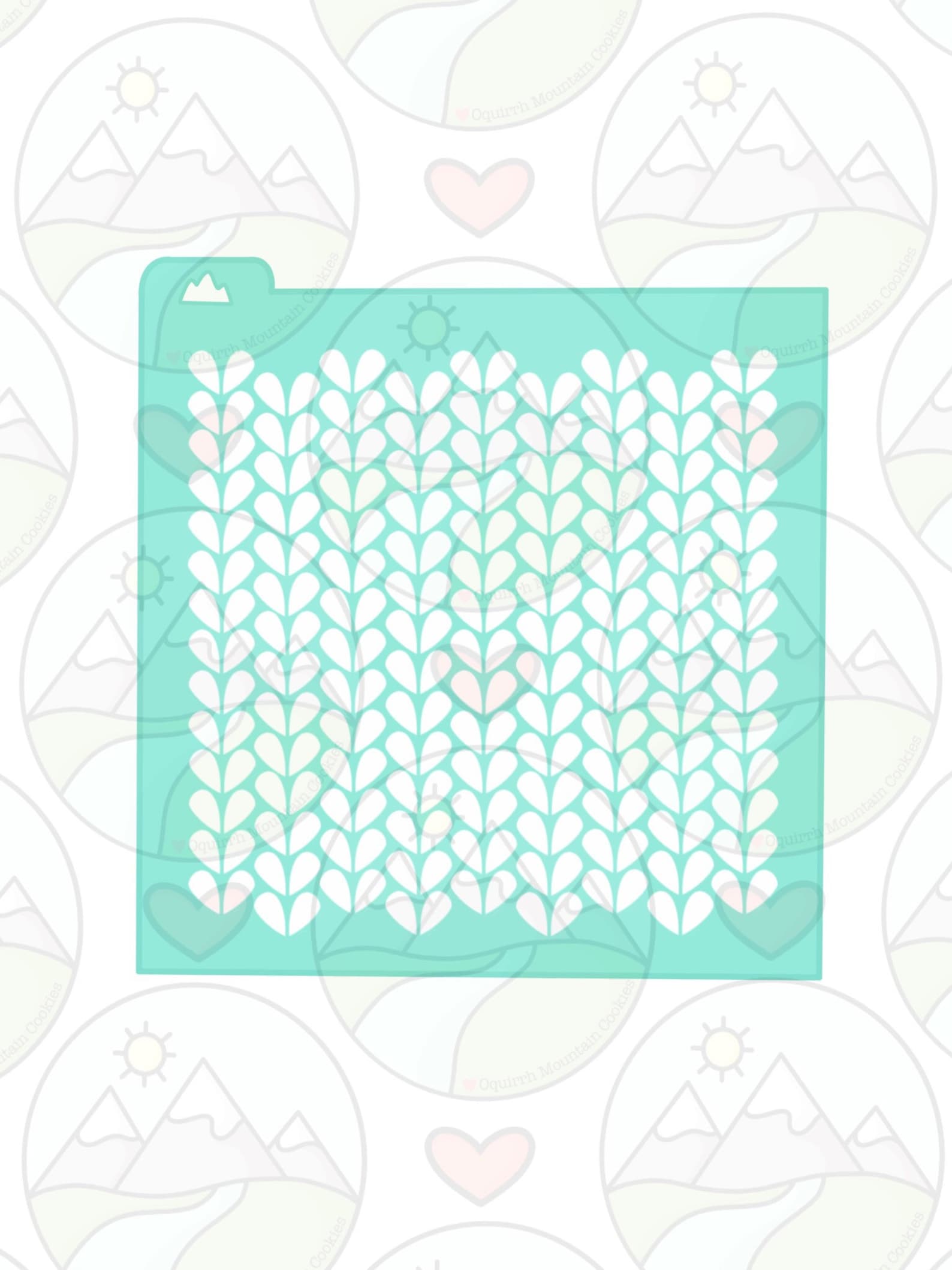 Chunky Knit Stencil | Etsy