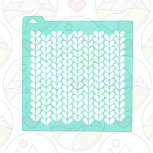 Chunky Knit Stencil - Etsy