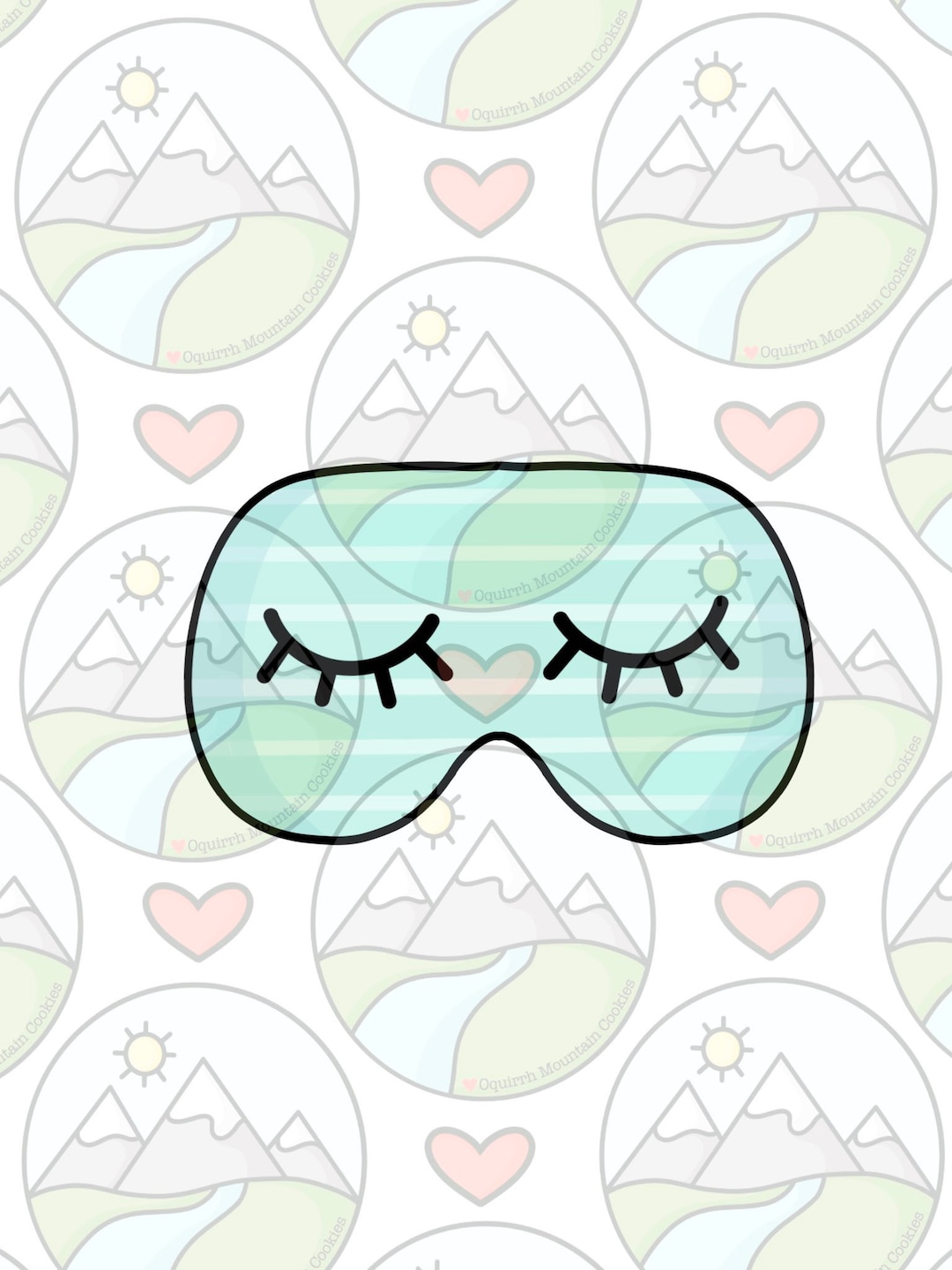Sleep Mask Cookie Cutter - Etsy