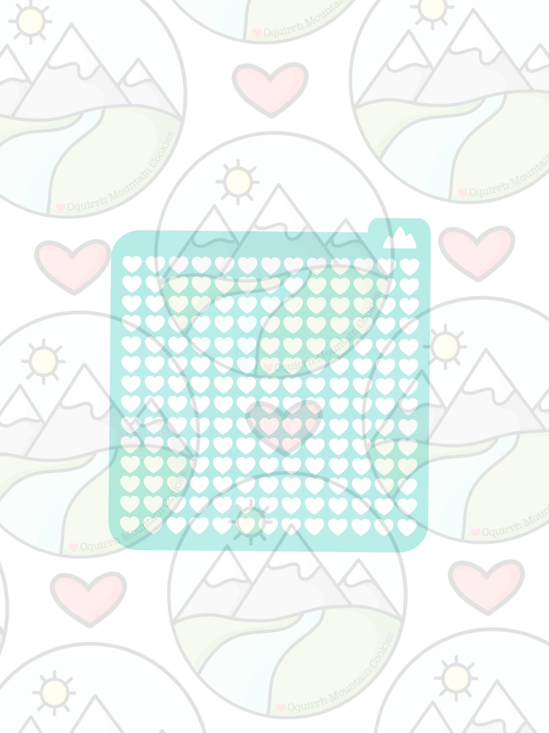 Heart Sprinkle Stencil - Etsy