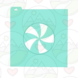 Peppermint Candy Stencil - Etsy