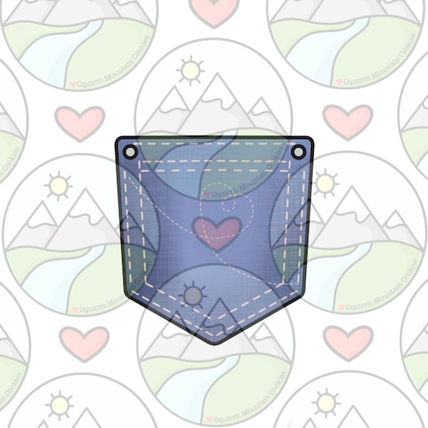 Jean Pocket Cookies Cutter - Etsy