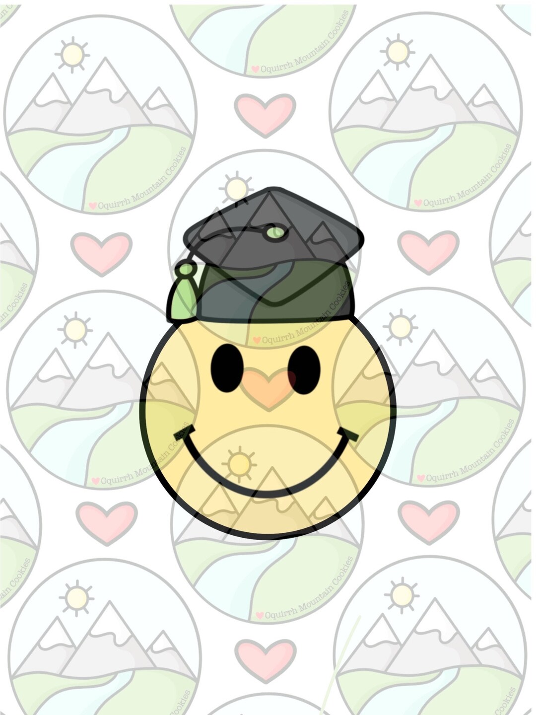 Smiley Face Grad Hat Cookie Cutter - Etsy