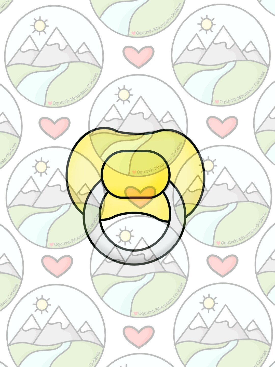 Pacifier Cookie Cutter - Etsy