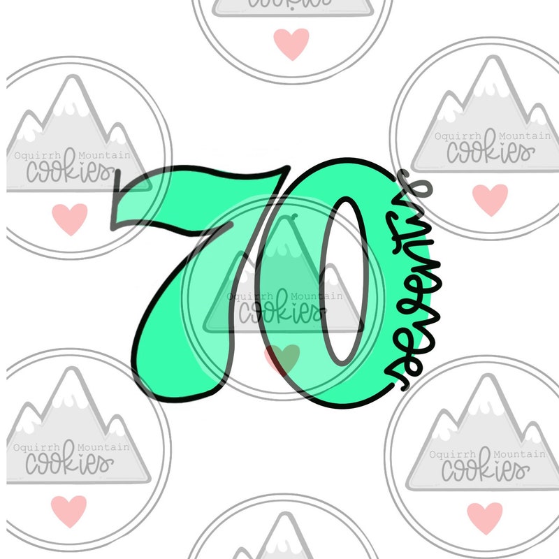 70th Birthday Cookies - Etsy