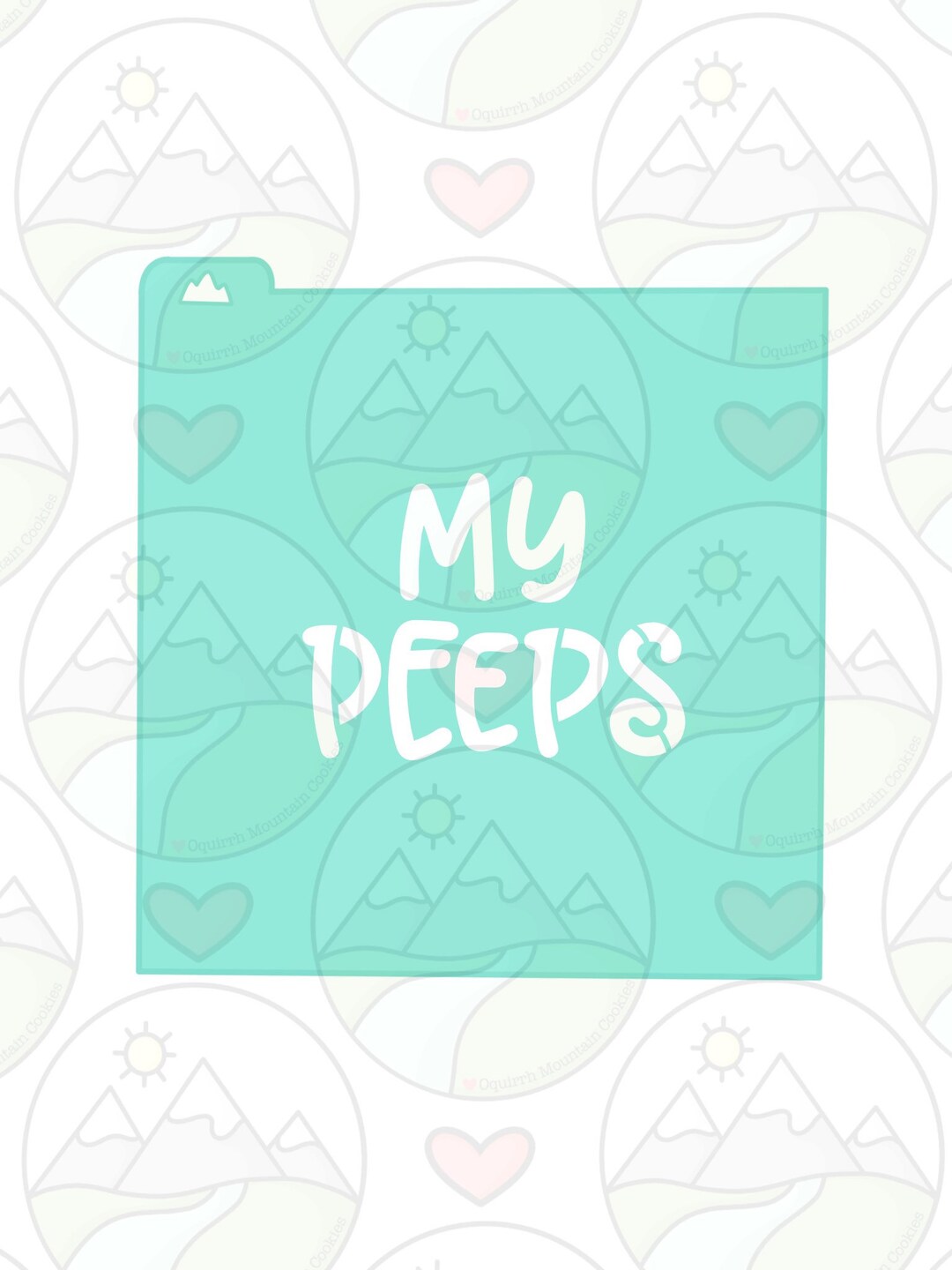 My Peeps Stencil - Etsy