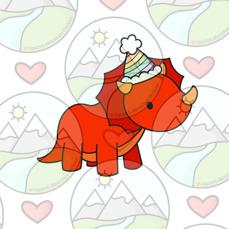 Dinosaur Party Girl Cookies - Etsy