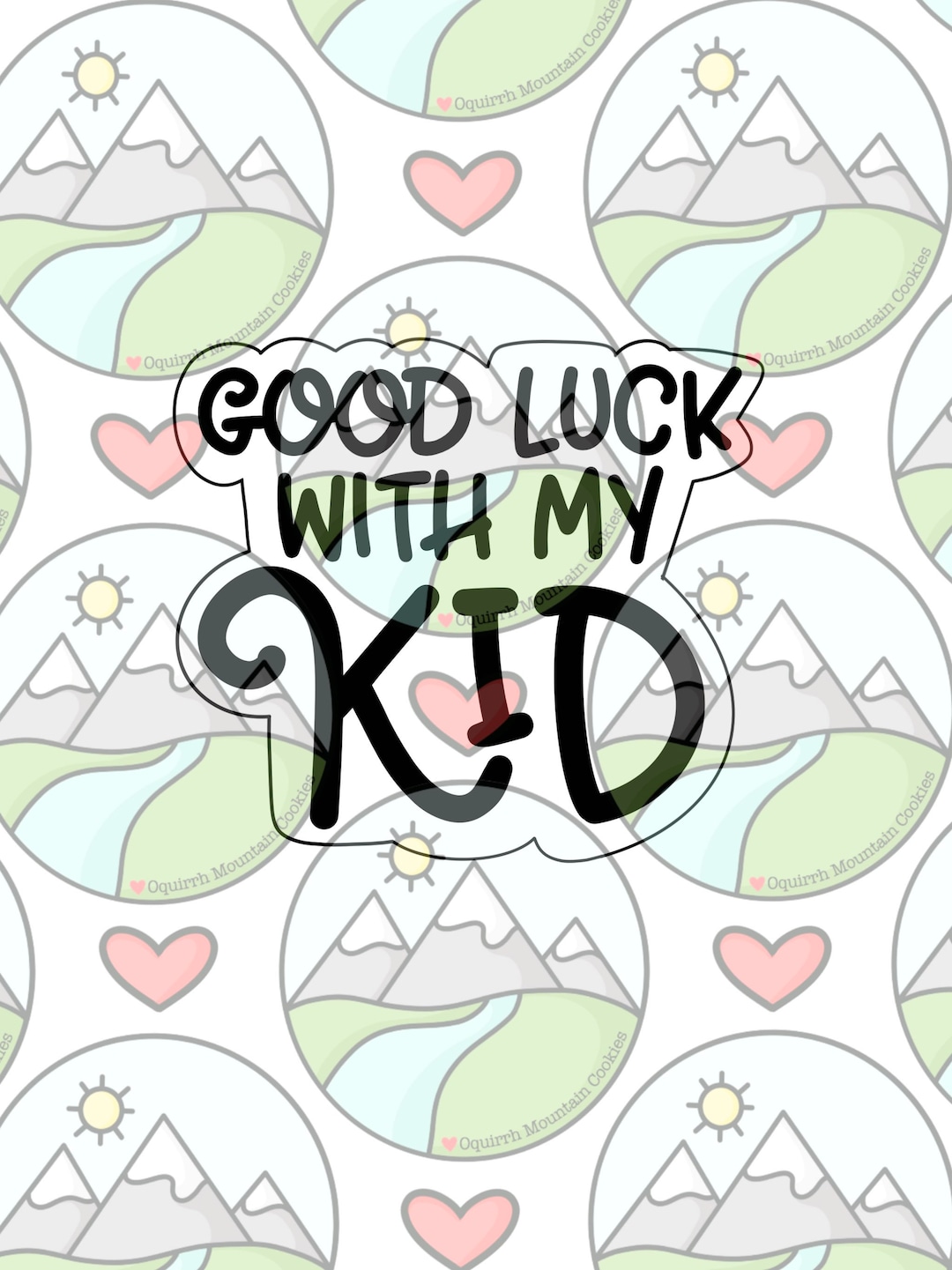 Good Luck With My Kid Cookie Cutter - Etsy