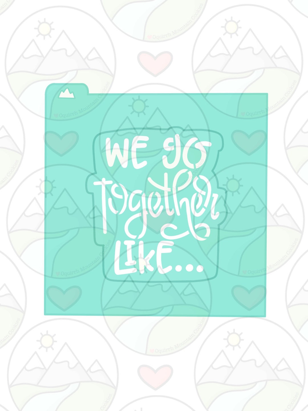 We Go Together Like Stencil - Etsy