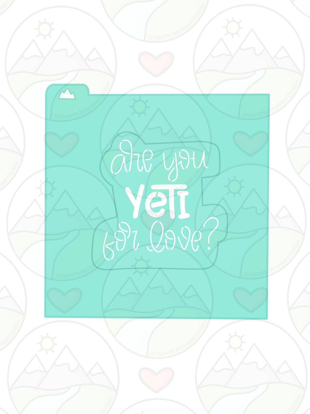 Are You Yeti for Love Stencil - Etsy