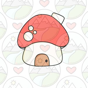 Mushroom House Cookie Cutter - Etsy