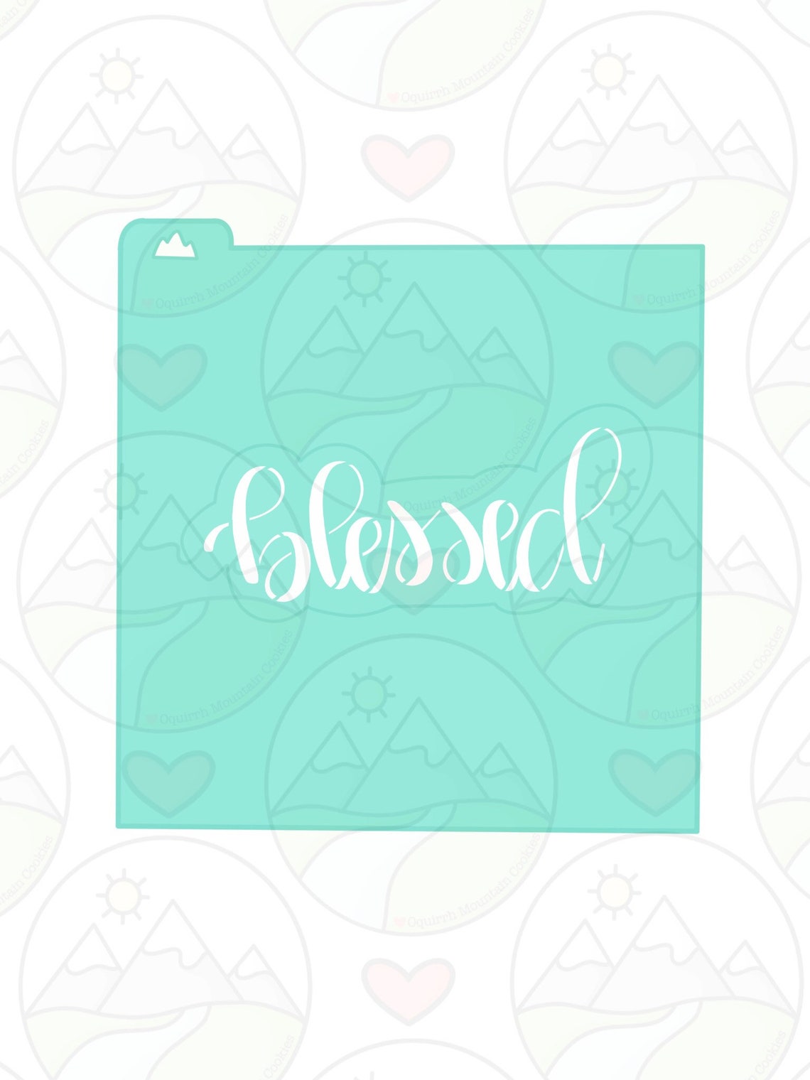 Blessed Stencil - Etsy