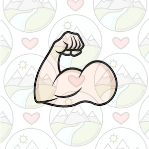 Muscle Arm Cookie Cutter - Etsy