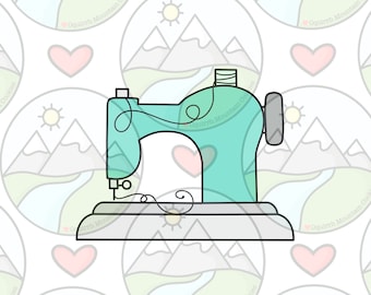 Sewing Machine Spool Cookie Cutter Set of 2 - Etsy