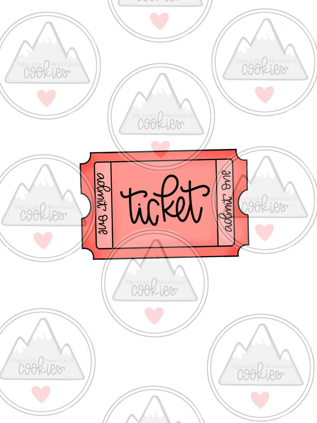 Ticket Cookie Cutter - Etsy