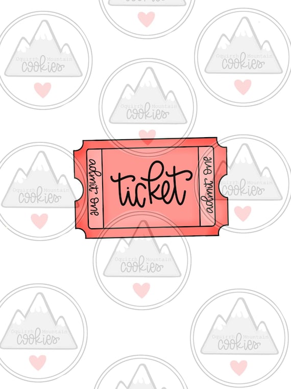 Ticket Cookie Cutter - Etsy