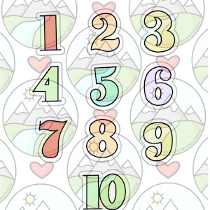 Full 1-10 Number Cookie Cutter Set (no Words on Side) - Etsy