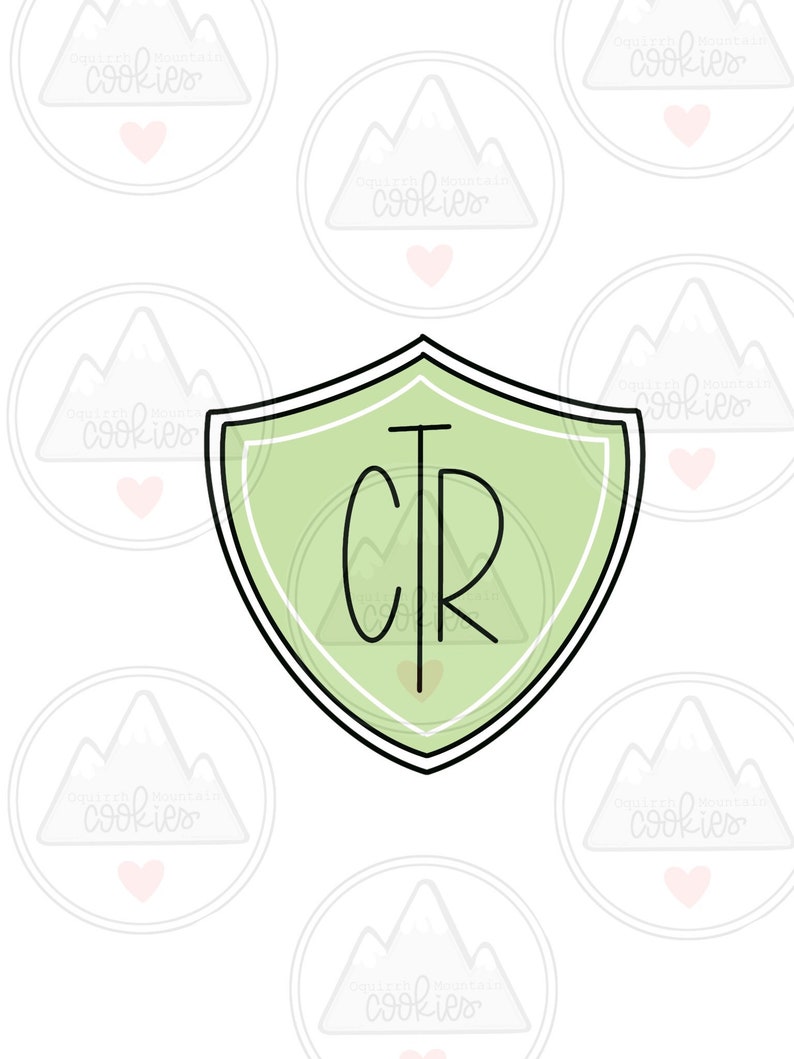 CTR Shield Cookie Cutter - Etsy