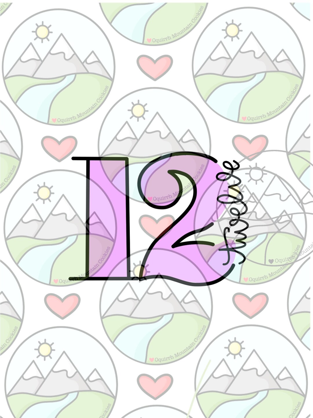 12 With Letters Cookie Cutter 3” Tall - Etsy