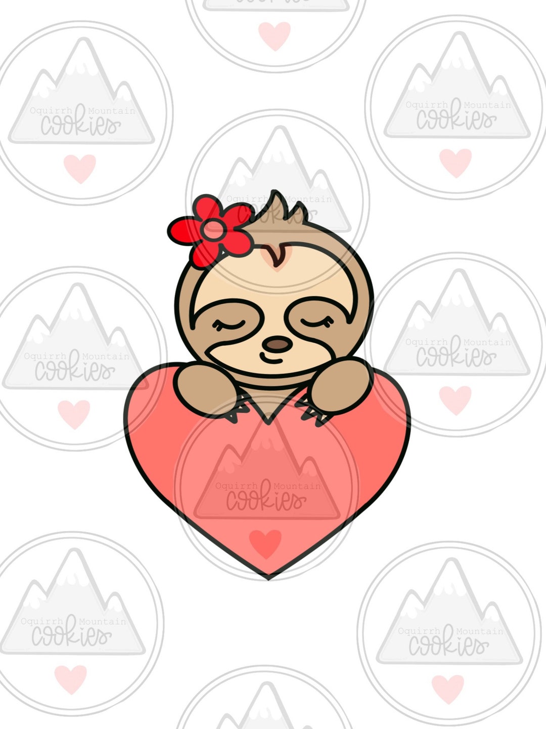 Sloth With Heart - Etsy