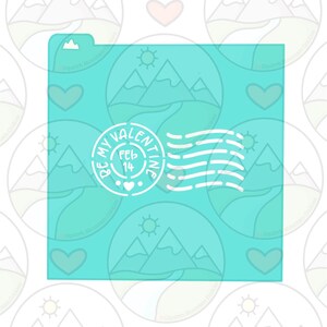 Mail Stamp Stencil - Etsy