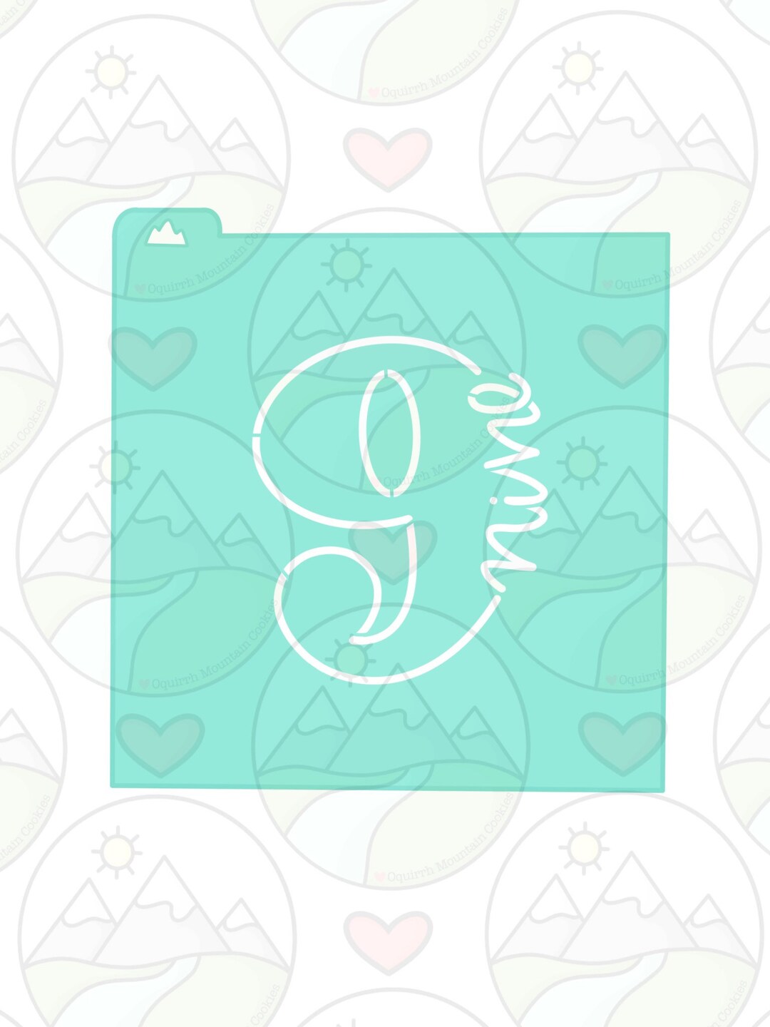 Number 9 Cookie Stencil - Etsy