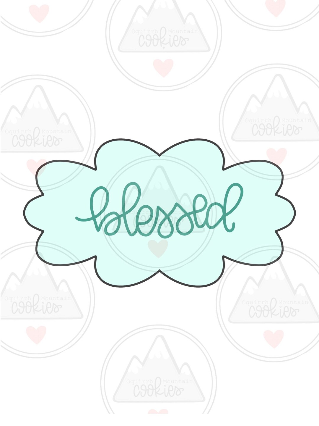 Blessed Plaque Cookie Cutter - Etsy