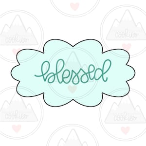 Blessed Plaque Cookie Cutter - Etsy